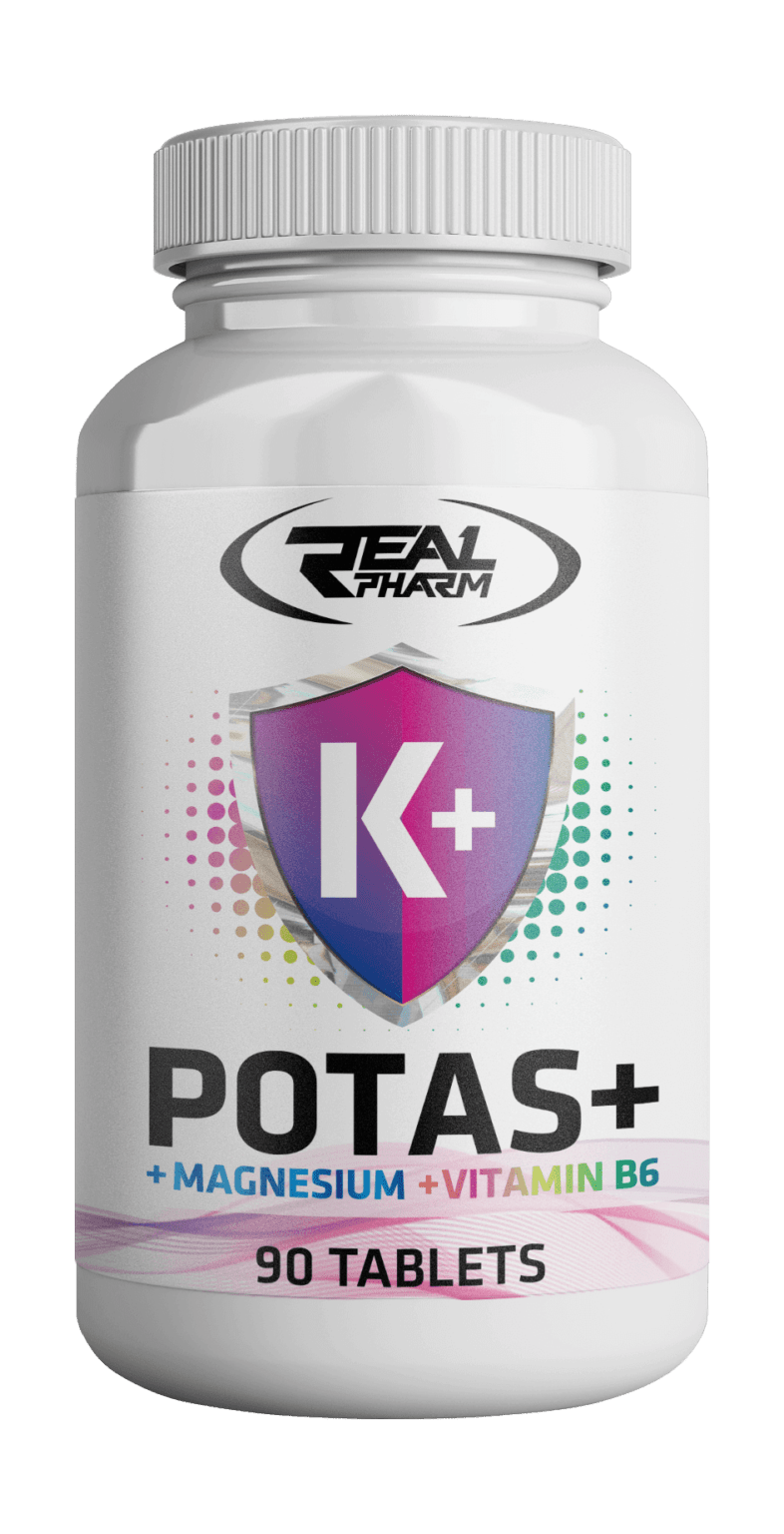 Real Pharm Potas + Magnez + B6 - 90 tabletek - EliteSportFood - odżywki ...